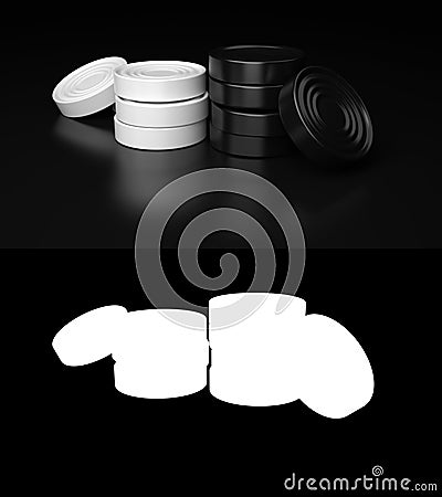 Checkers Game Pieces Royalty-Free Stock Image | CartoonDealer.com #49428862