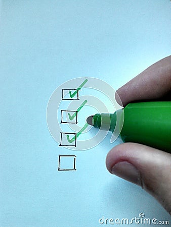 Checklist Drawing By Hand Stock Photography | CartoonDealer.com #42942446