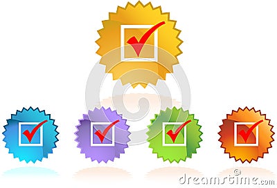 Checkmark - Label Vector Illustration | CartoonDealer.com #10179834