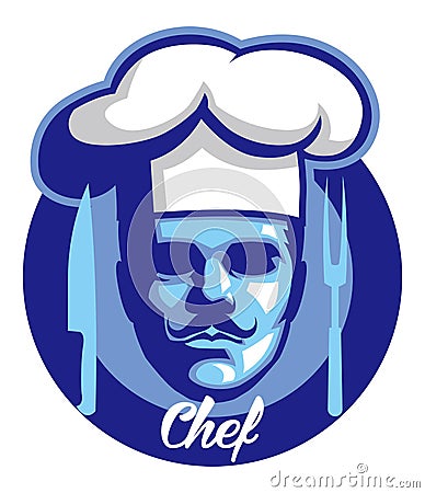 Chef Face Mascot Cartoon Vector | CartoonDealer.com #36104687