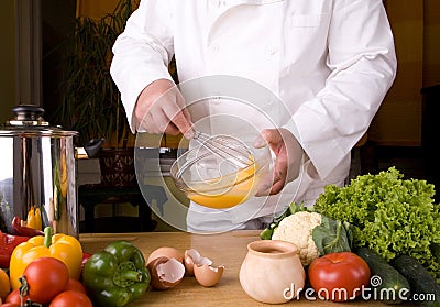 Chef In The Kitchen Stock Images - Image: 4996164