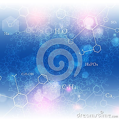 Chemical Abstract Background Stock Illustration - Image: 41483871