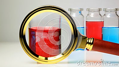 Chemical Analysis. Pipette. Magnifying Lens. Stock Footage - Video of ...