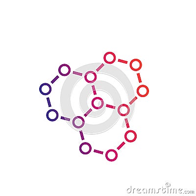 Chemical Compound, Graphene, Atomic Structure Cartoon Vector ...