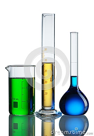 Chemical Flasks Royalty Free Stock Image - Image: 16055126