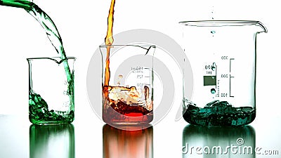 Chemical Liquids Pouring into Beaker Stock Video - Video of medical ...