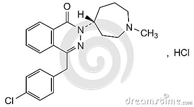 Chemical Structure Of Azelastine Hydrochloride, Drug Substance Stock ...