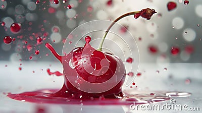 Cherry Splash Royalty-Free Stock Photography | CartoonDealer.com #328396475
