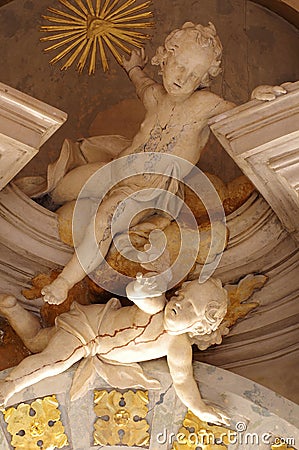 Cherubs Baroque Religion Art Sculpture Stock Photo - Image: 59603785