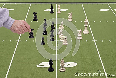 Chess Football With Defensive Coach Royalty-Free Stock Photography ...