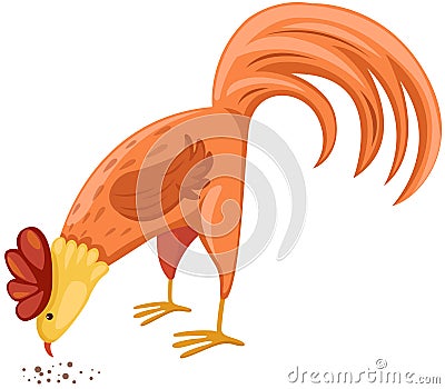 Clueless chicken stock vector. Illustration of humor - 20976389