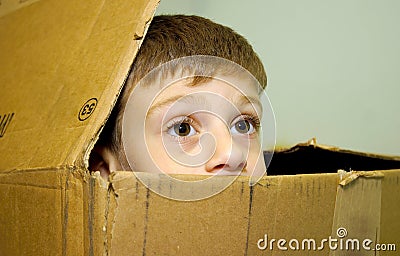 Child In A Box Stock Photo | CartoonDealer.com #127866