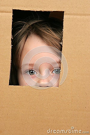 Child In Box Royalty-Free Stock Photo | CartoonDealer.com #4021545