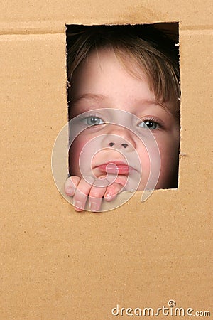 Child In Box Royalty-Free Stock Image | CartoonDealer.com #4021822