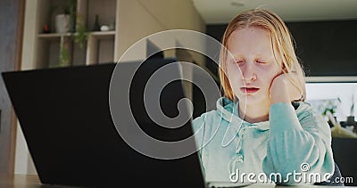 The Child is Crying at the Laptop Monitor. Problems in Study or ...