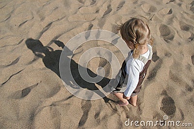 Child And Shadow Stock Photography - Image: 1202722