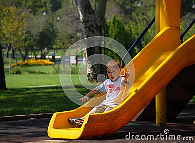 Child Sliding Stock Photos - Image: 7835783