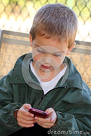 Child Texting Royalty Free Stock Photos - Image: 21370998