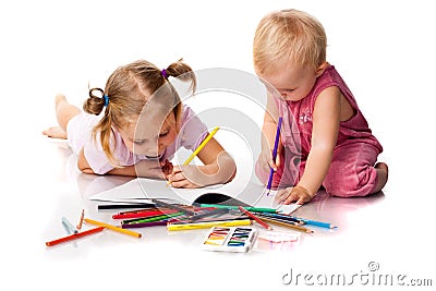 Children Drawing Royalty Free Stock Image - Image: 17137746
