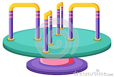 Children Roundabout Playground Cartoon | CartoonDealer.com #247595011