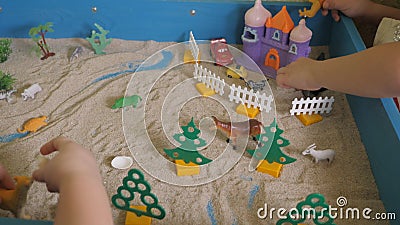 Children S Sand Therapy. Children S Games with Sand. Educational ...