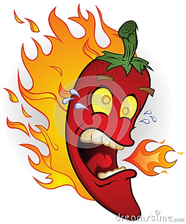 Chili Pepper On Fire Stock Photos - Image: 22322483