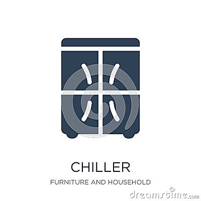 Chiller Icon In Trendy Design Style. Chiller Icon Isolated On White ...