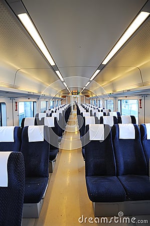 Chinese fast train interior - Stock Image - Everypixel