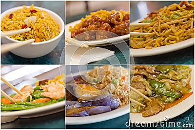 Chinese Food Collage Stock Photo - Image: 58522688