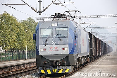 Chinese Freight Train Editorial Stock Photo - Image: 18610513