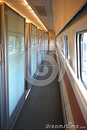 Chinese High Speed Train First Class Coach Royalty-Free Stock Image ...