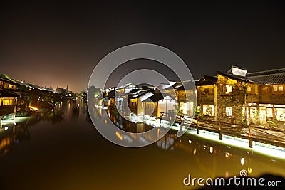 The Chinese watery town buildings - Stock Image - Everypixel
