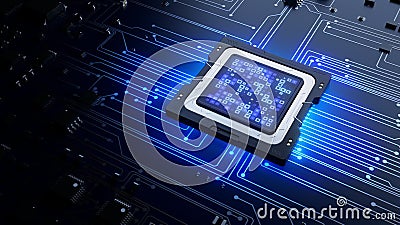 A Chip on the Surface of a Printed Circuit Board with the Effect of a ...