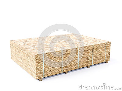 Chipboard Sheets Stacked On Pallet Royalty-Free Stock Photo ...