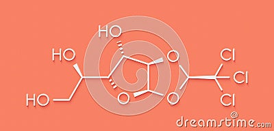 Chloralose Rodenticide Molecule. Skeletal Formula. Royalty-Free Stock ...