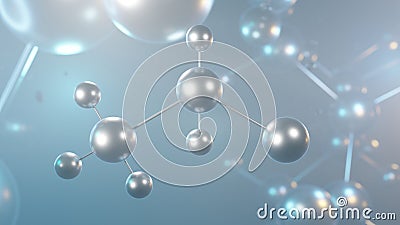 Chloroethane Molecular Structure, 3d Model Molecule, Ethyl Chloride ...