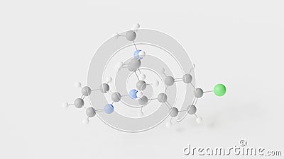 Chloropyramine Molecule 3d, Molecular Structure, Ball And Stick Model ...