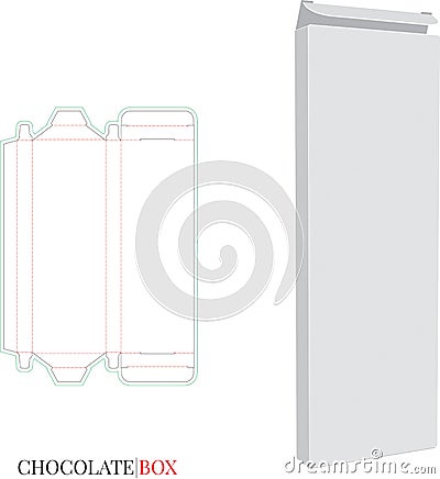 Chocolate Box Template, Vector With Die Cut / Laser Cut Layers ...