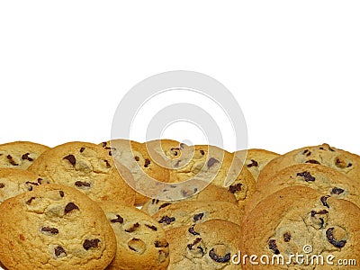 Chocolate Chip Cookie Border Stock Image | CartoonDealer.com #5932939
