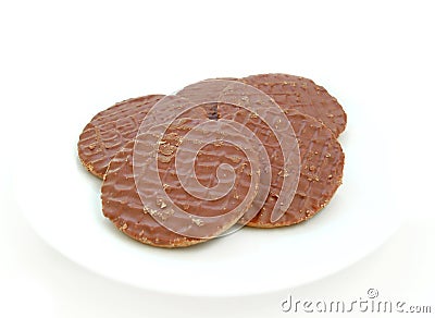 Chocolate Covered Biscuits Royalty Free Stock Photos - Image: 2461578