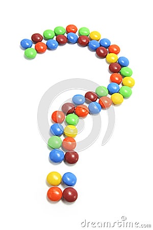 Chocolate Lollies Arranged In Question Mark Royalty-Free Stock ...