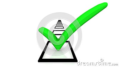 The Choice. Checkbox with Green Check Mark Stock Video - Video of ...