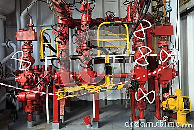 Choke Manifold And Rig Tong On Drilling Rig Stock Image | CartoonDealer ...