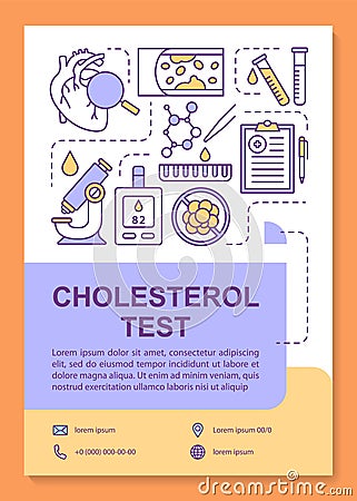 Cholesterol Test Brochure Template Layout. Flyer, Booklet, Leaflet ...