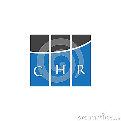 CHR Letter Logo Design On BLACK Background. CHR Creative Initials ...