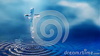 Christian Holy Water Cross Concept Stock Video - Video of christ ...