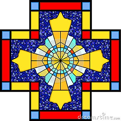 Christian Symbol In Stained Glass Royalty Free Stock Photography ...