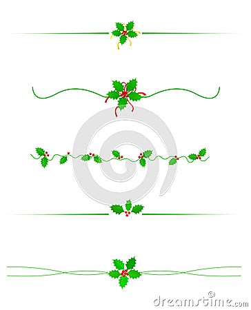 Christmas Border/ Divider Cartoon Vector | CartoonDealer.com #16718599