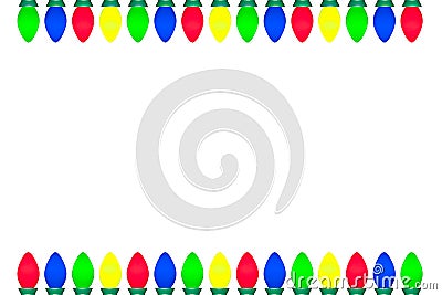 Christmas Light Bulb Border Stock Photos - Image: 37281573