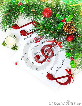 Christmas Musical Border Stock Images - Image: 28194694